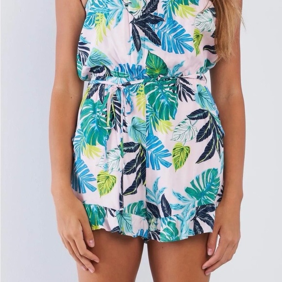 Le Lis | One Pieces | Le Lis One Piece With Blue And Green Leaf Print ...